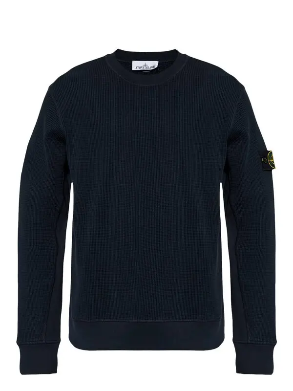 Stone Island Crew Neck Sweater - Navy Blue