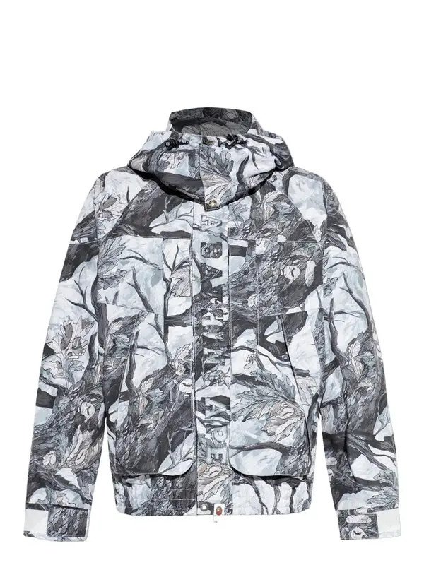 A BATHING APE Jacket With Detachable Hood - White