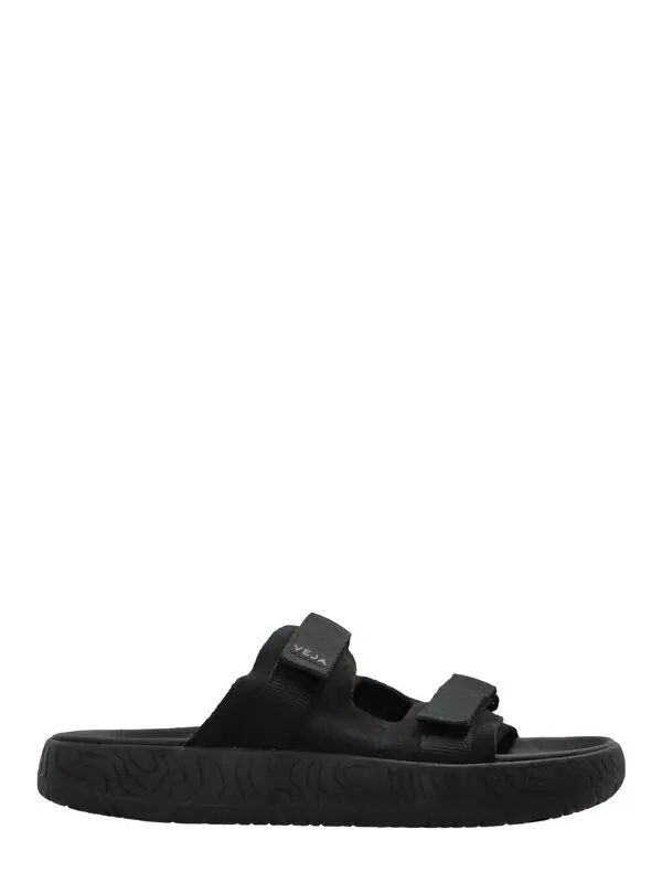 VEJA Arpoador Suede Soft Slides - Black