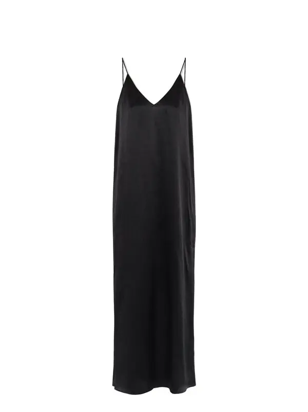 LISA YANG Silk Slip Dress - Black
