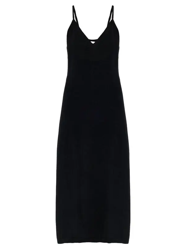 LISA YANG Marlie Cashmere Midi Dress - Black