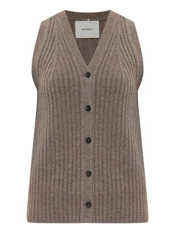 LISA YANG Maiko Vest - Brown