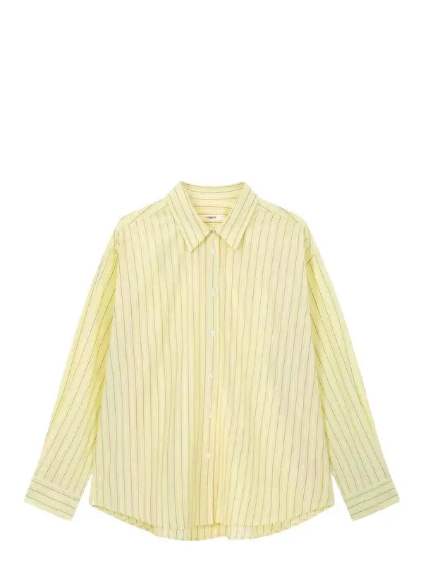 STUDIO TOMBOY Striped Button-down Shirt - Yellow
