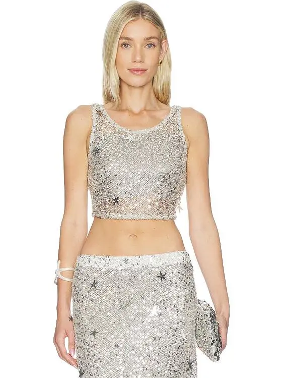 LESLIE AMON Rena Top - Silver