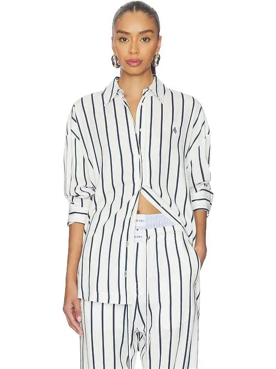 Attico Striped Button-down Shirt - Multicolor