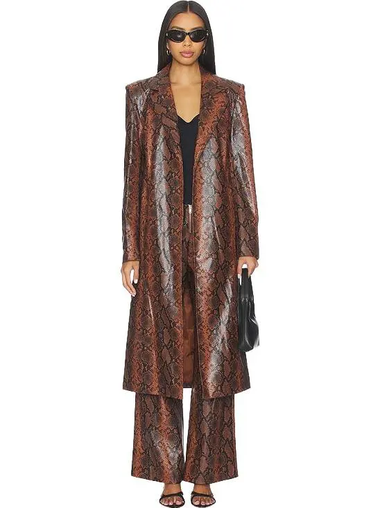 BY.DYLN X Melani Trench - Chocolate Snake