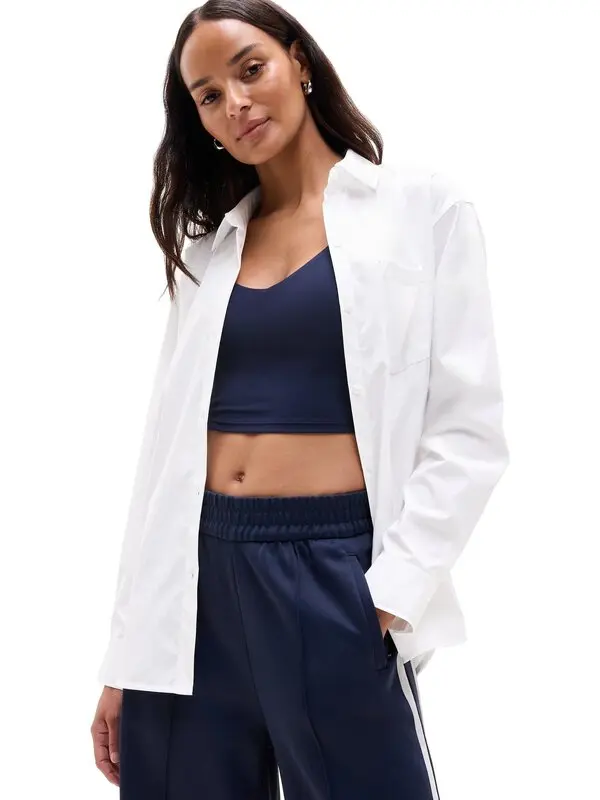 Athleta Midday Oversized Shirt - Bright White