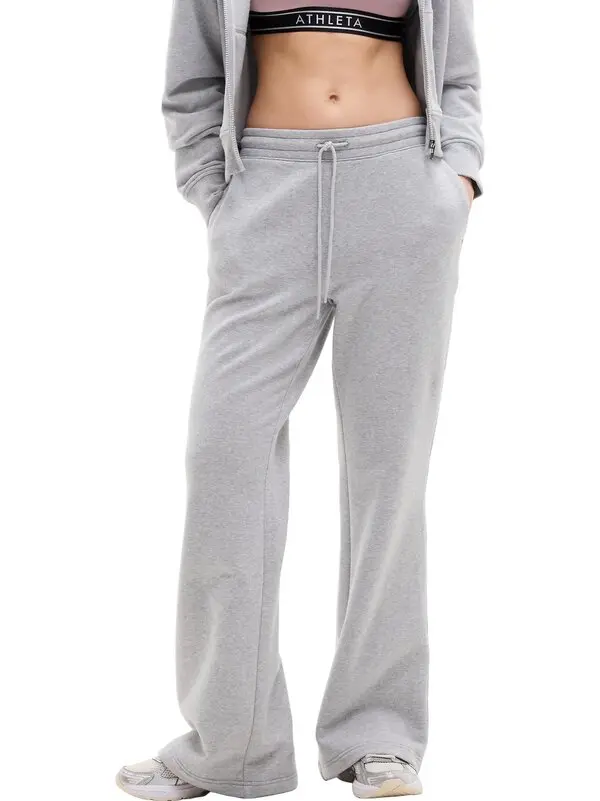 Athleta Fleece Mid-rise Flare Pant - Grey