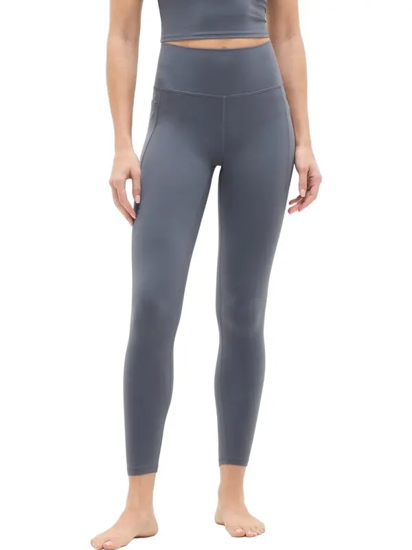Athleta Transcend Stash High Rise Legging - Slate