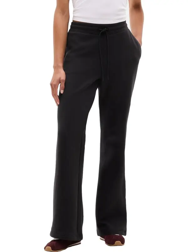 Athleta Forever Fleece Mid Rise Flare Pant - Black