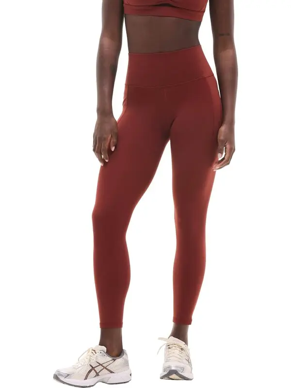 Athleta Salutation Stash High Rise 7/8 Legging - Cinnamon
