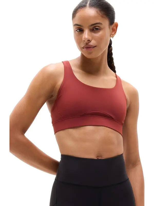 Athleta Interval Sports Bra A-c - Cinnamon