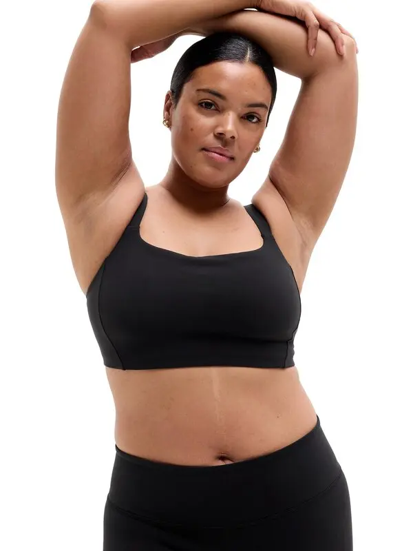Athleta Reform Adjustable Sports Bra D-dd - Black