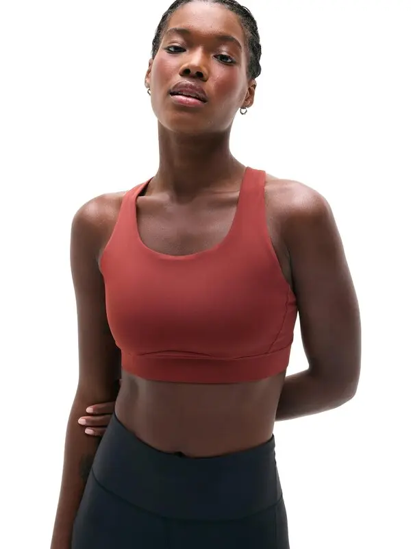 Athleta Interval Sports Bra D-dd - Cinnamon