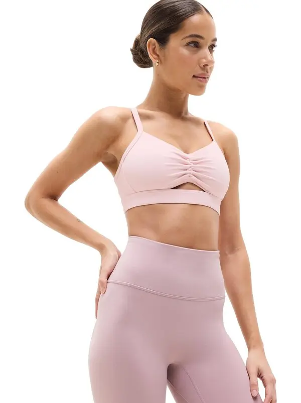 Athleta Vital Cinch Sports Bra A-c - Pink Sand