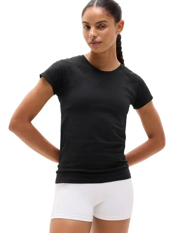 Athleta Momentum Flex Tee - Black