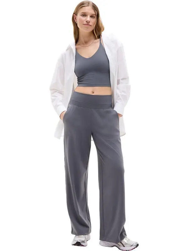 Athleta Venice High Rise Wide Leg Pant - Slate