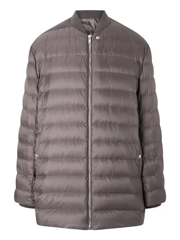 Rick Owens Moncler + Quilted Padded Shell Down Parka - Brown