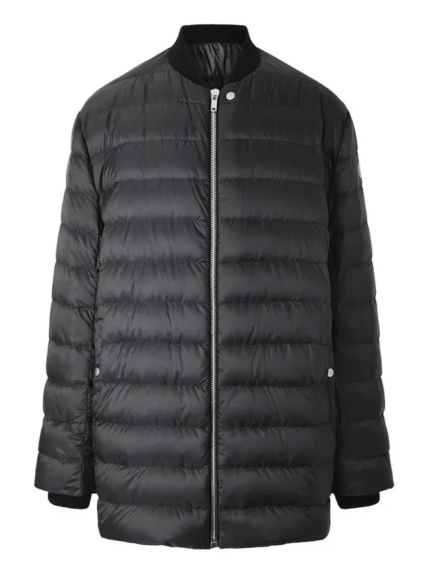 Rick Owens Moncler Quilted Padded Shell Down Parka - Black
