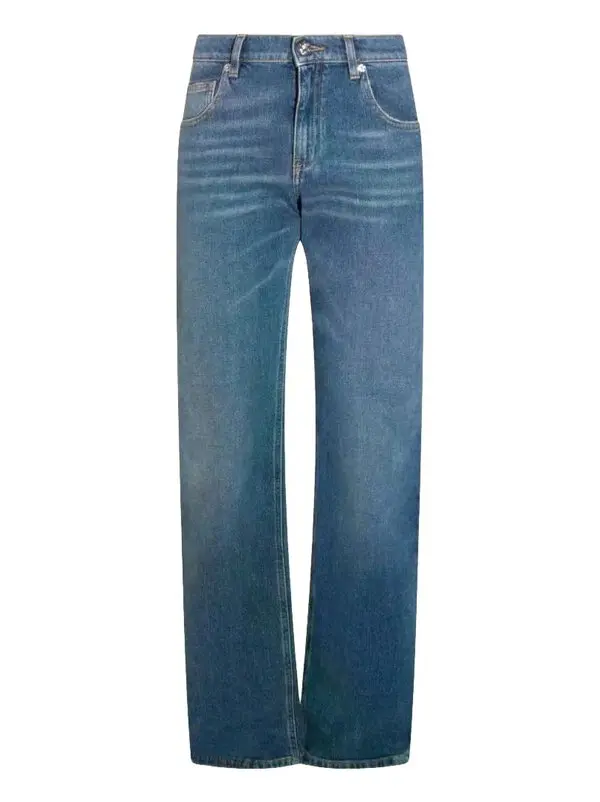 Blumarine Straight Trousers - Blue