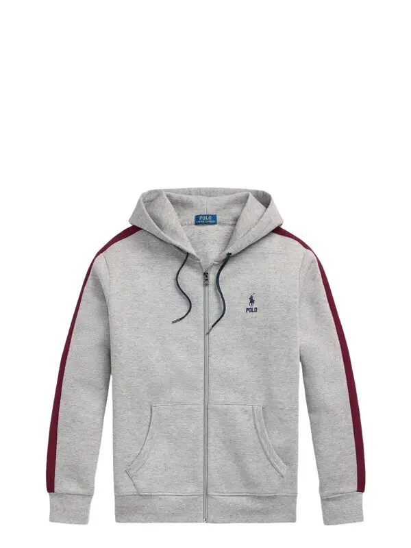 Polo Ralph Lauren Stripe-detail Hoodie - Grey