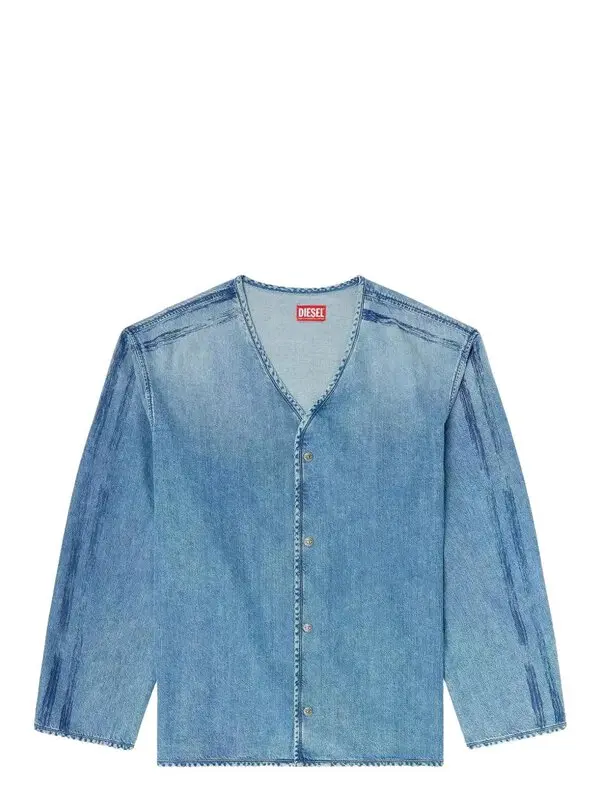 DIESEL® D-cadi-s V-neck Shirt - Blue
