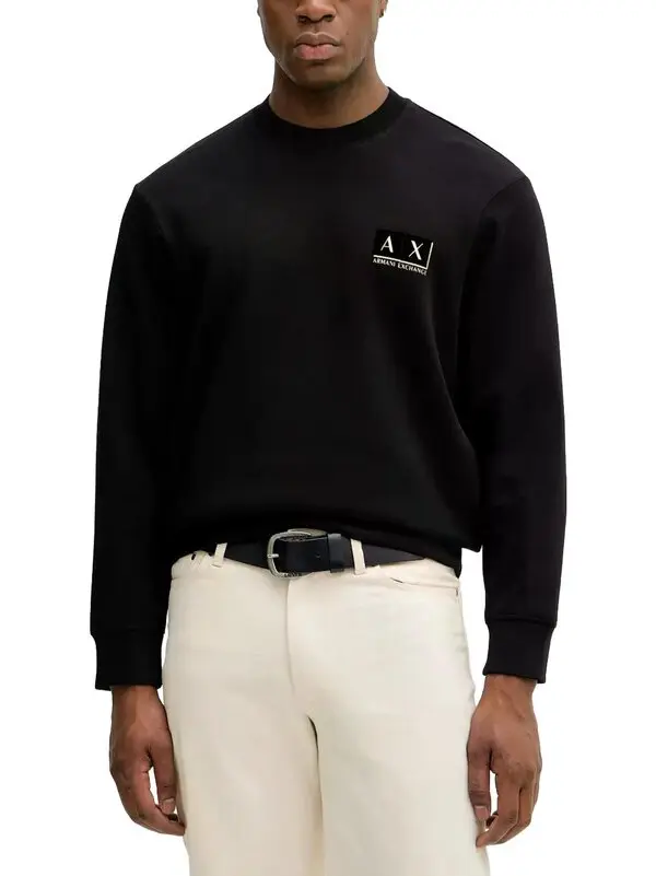 Armani Exchange Logo Detail Sweatshirt - Black
