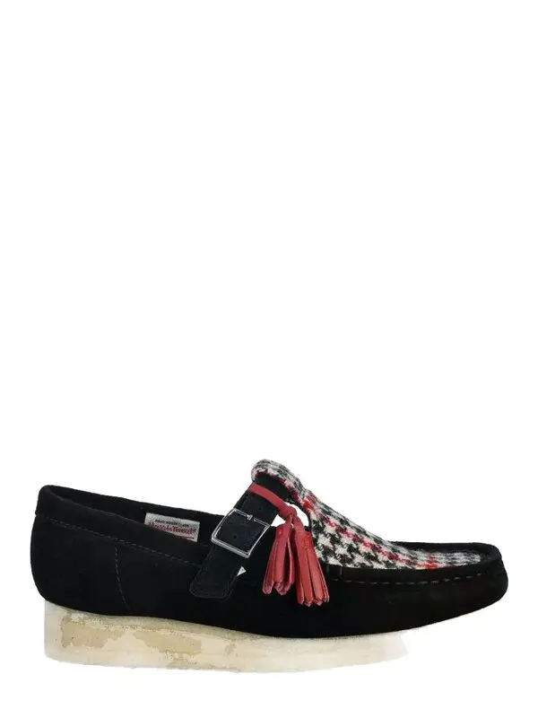 Clarks Wallabee T-bar Loafers - Black