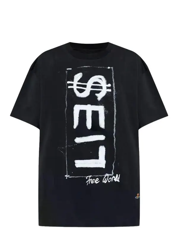 VIVIENNE WESTWOOD Graphic-print T-shirt - Black