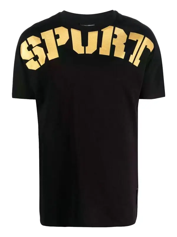 PLEIN SPORT Logo-print Short-sleeved T-shirt - Black
