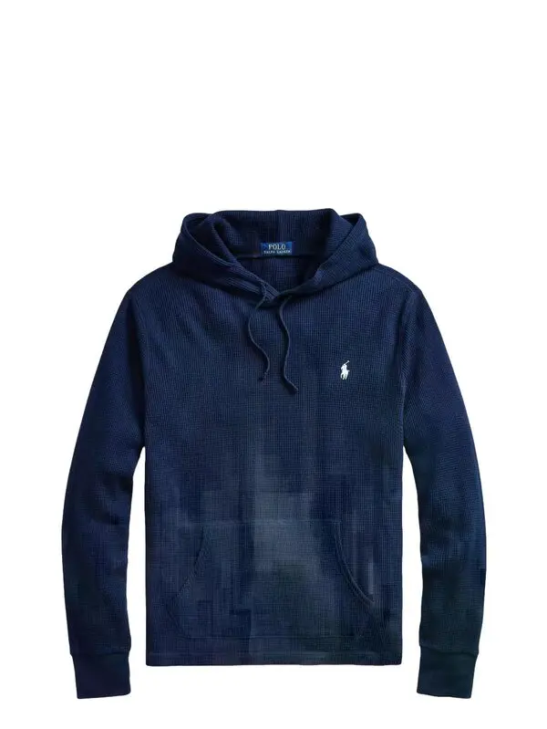 Polo Ralph Lauren Logo-embroidered Drawstring Hoodie - Blue