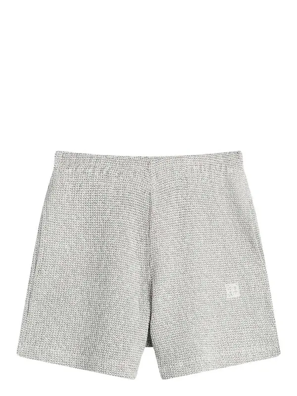ANINE BING Kam Sweat Short - White/black