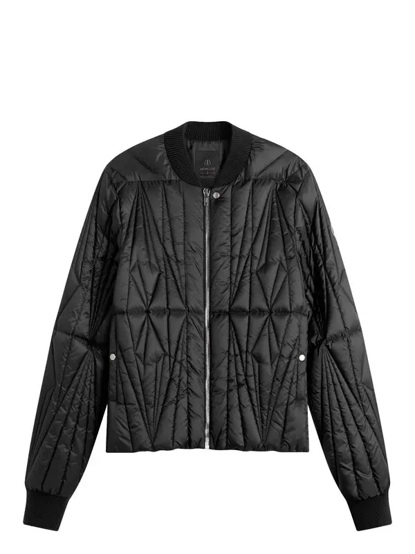Rick Owens X Moncler Geocamo Flight Jacket - Black