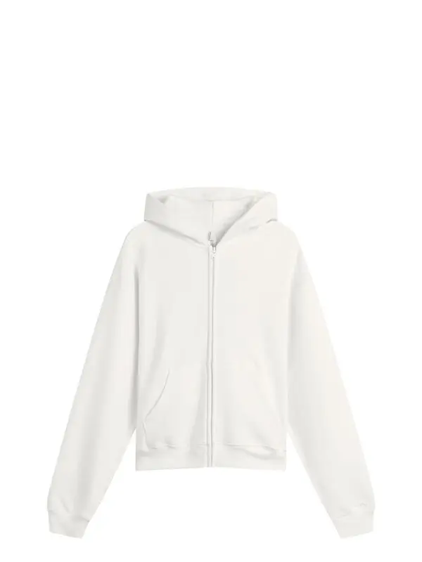 SKIMS Cotton Fleece Classic Zip Up Hoodie - Marble