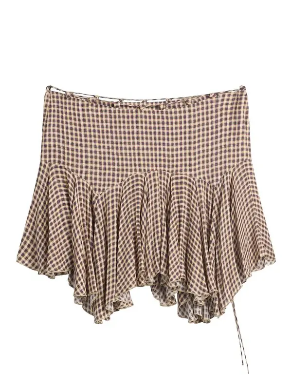 KNWLS Tess Gingham Skirt - Plaid