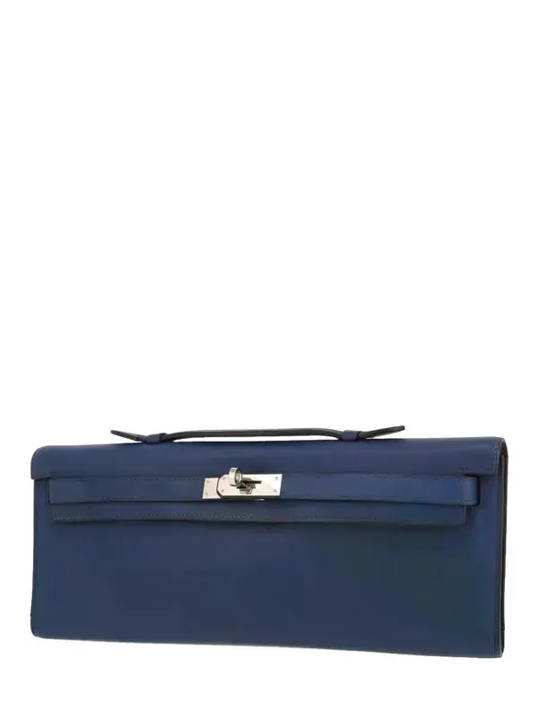 Hermès 2015 Kelly Cut Epsom Leather Tote - Blue