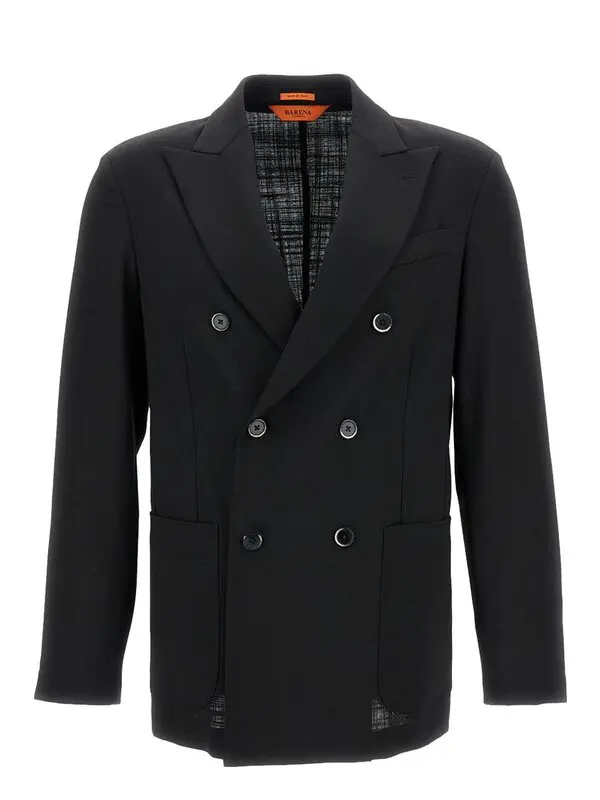 Barena Venezia Siroco Wool Blazer - Black