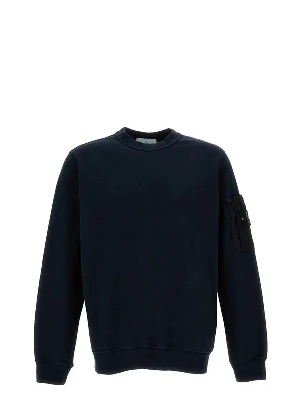 Stone Island Crewneck Sweatshirt - Blue