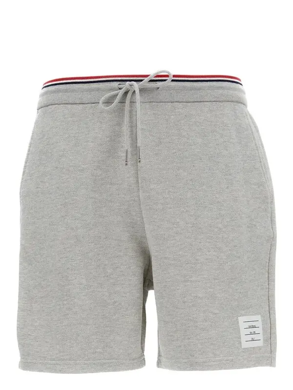 Thom Browne 4-bar Cotton Sweatshorts - Grey
