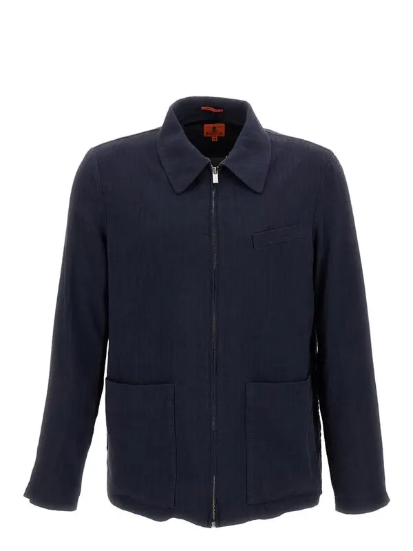 Barena Venezia Zip-up Overshirt - Blue