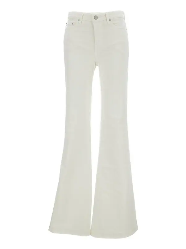 Ag Tropea High-rise Flare Jeans - White
