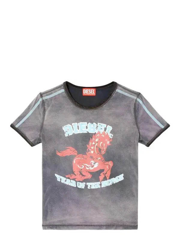 DIESEL® T-shirt With Print - Grey