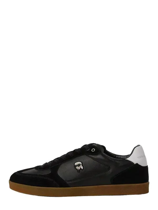 Karl Lagerfeld Ikon Nft Kandidate Leather Sneakers - Black