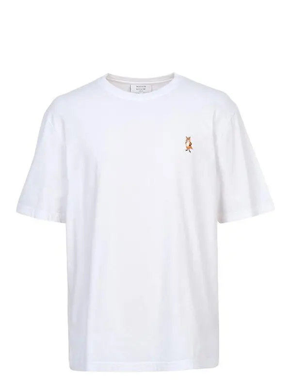 Maison Kitsuné Standing Fox Short Sleeve T-shirt - White