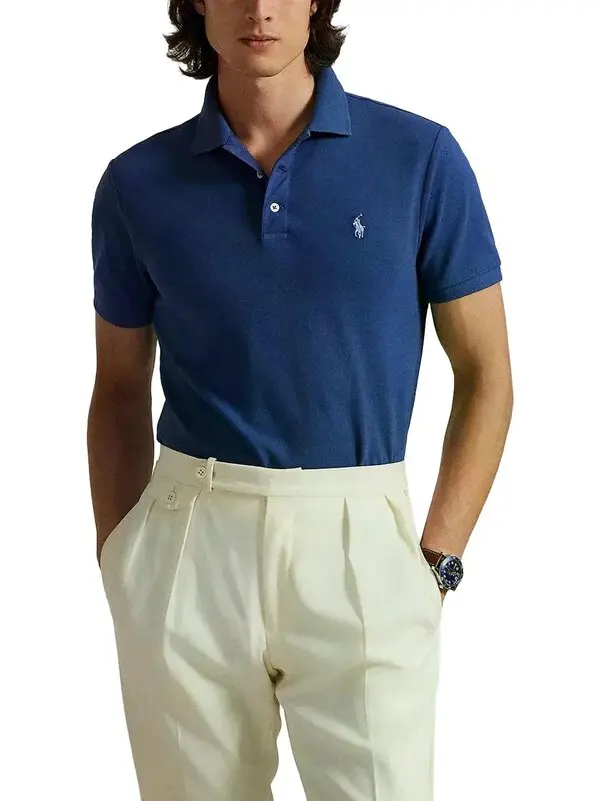 Polo Ralph Lauren Logo-embroidered Polo Shirt - Blue