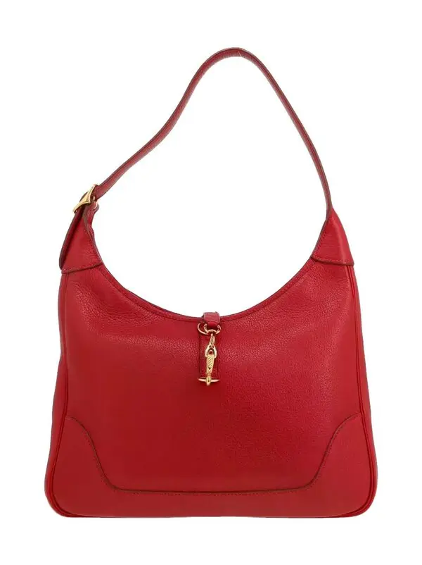 Hermès 1998 Trim Shoulder Bag - Red