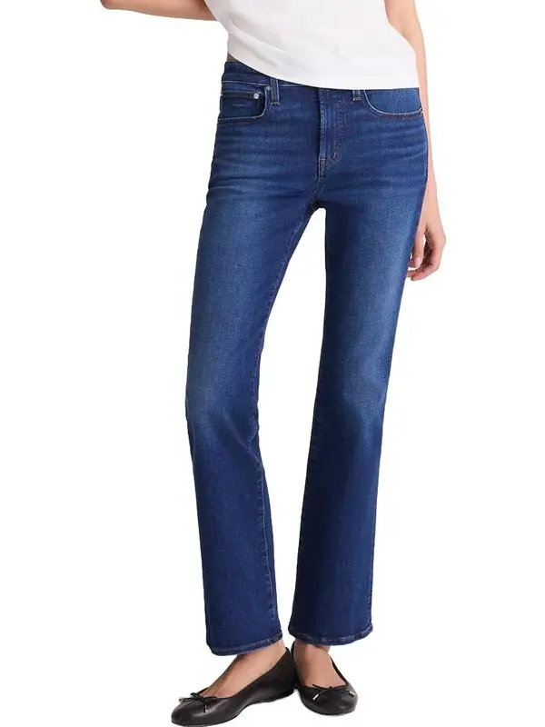 Madewell The Stretch Flare Crop Jeans - Osgoode Wash