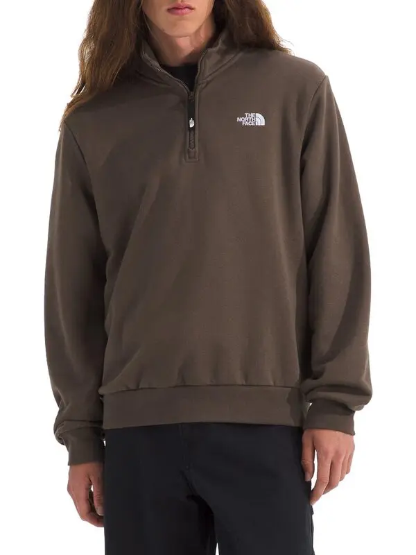 The North Face Quarter-zip Fleece Sweatshirt - Smokey Brown