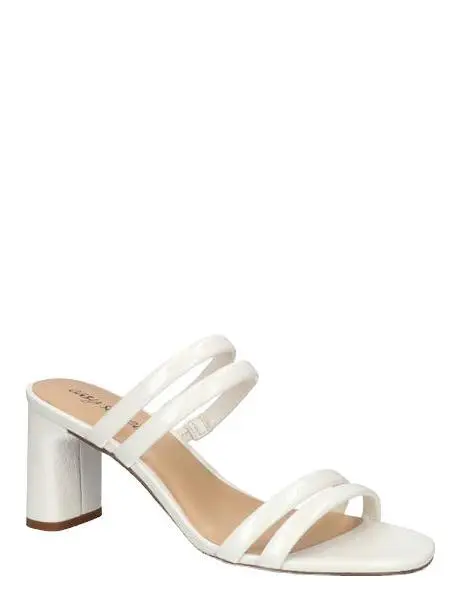 EASY WORKS BY EASY STREET Jemma Slide Sandal - White Crinkled Patent