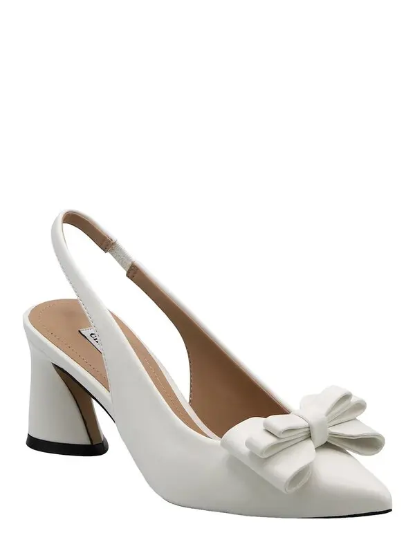 CHARLES DAVID Astrid Slingback Pumps - White